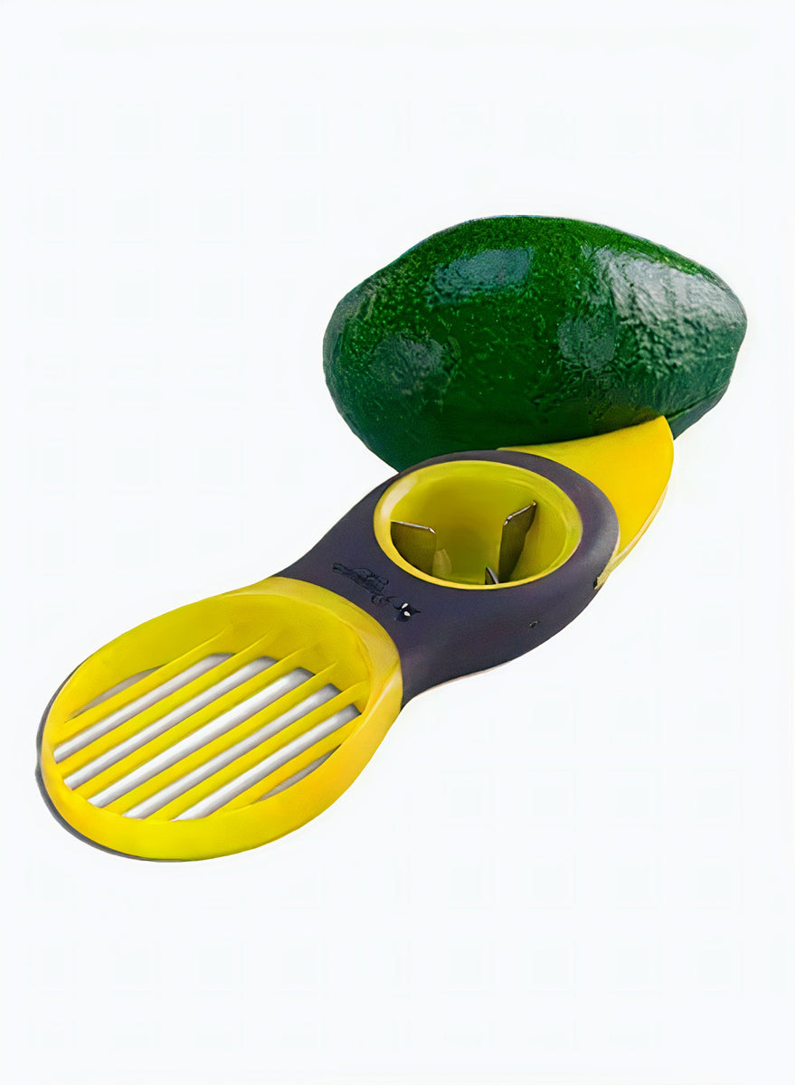 Silicon Avocado Slicer Yellow/Black – Tanatel Furniture